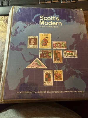 Scott’s Modern World Stamp Album w/ Few Stamps | eBay