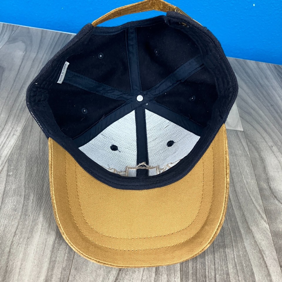 Alaska Wolf Hat Black One Size Strap Back Adjustable Adult Pure Alaska ...