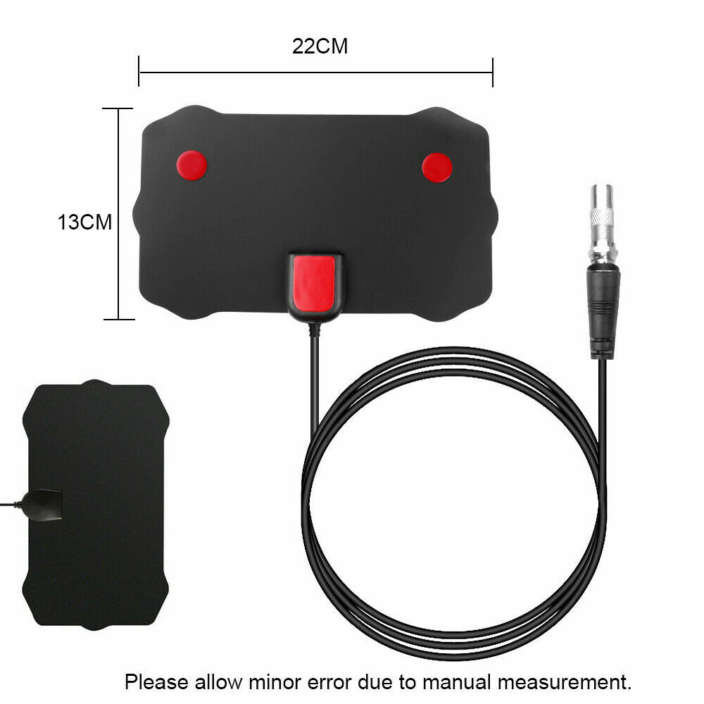 Indoor TV antenna Ariel Freeview Digital 4K HD TV High Gain Portable ...