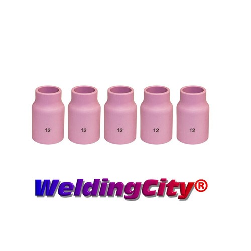 WeldingCity 5-pk Large Gas Lens Ceramic Cup 53N87 #12 TIG Welding Torch ...