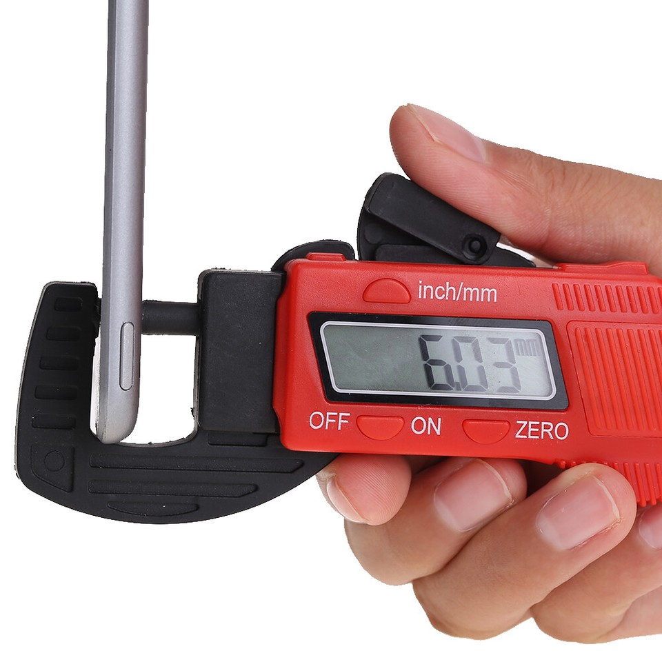 Digital Mini Thickness Gauge 0-12.7mm Large LCD Display for Thickness ...