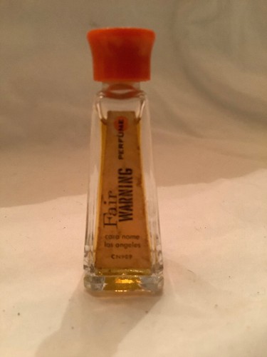 Vintage Cara Nome Fair Warning Perfume Mini Travel Size | eBay