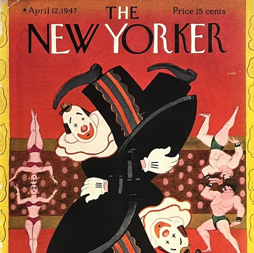 1947 APR 12 THE NEW YORKER MAGAZINE ILLUS COVER ONLY Joker NYM 41247 | eBay