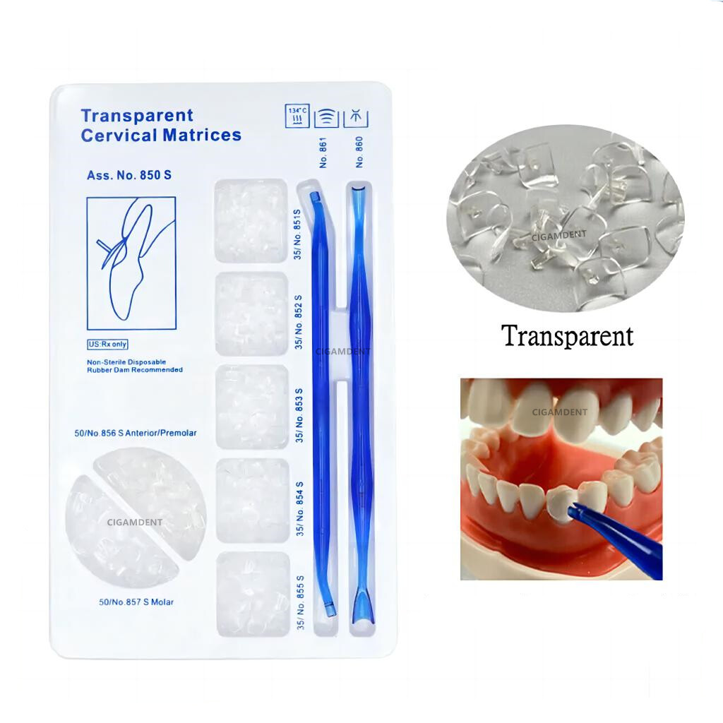 Dental Transparent Cervical Matrices Kit Sectional Contoured Matrix ...