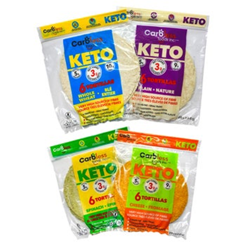 Carbless Foods Inc Keto Tortilla Variety Pack, 4 × 285 g | eBay