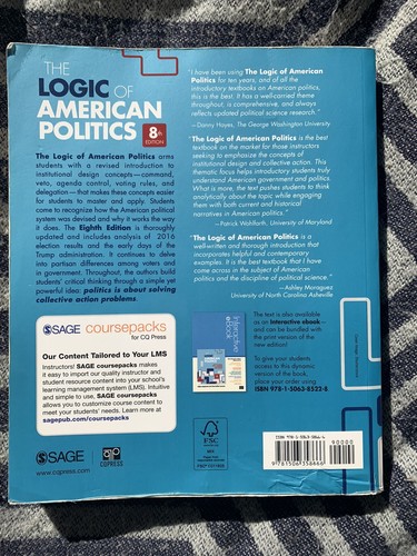 The Logic of American Politics by Gary C. Jacobson, Samuel Kernell ...
