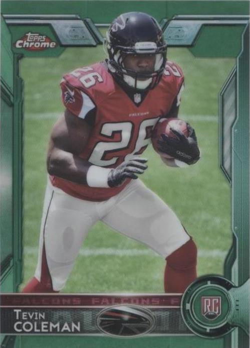 2015 Topps Chrome - Rookies Tevin Coleman #121 Green Refractor (RC) for ...