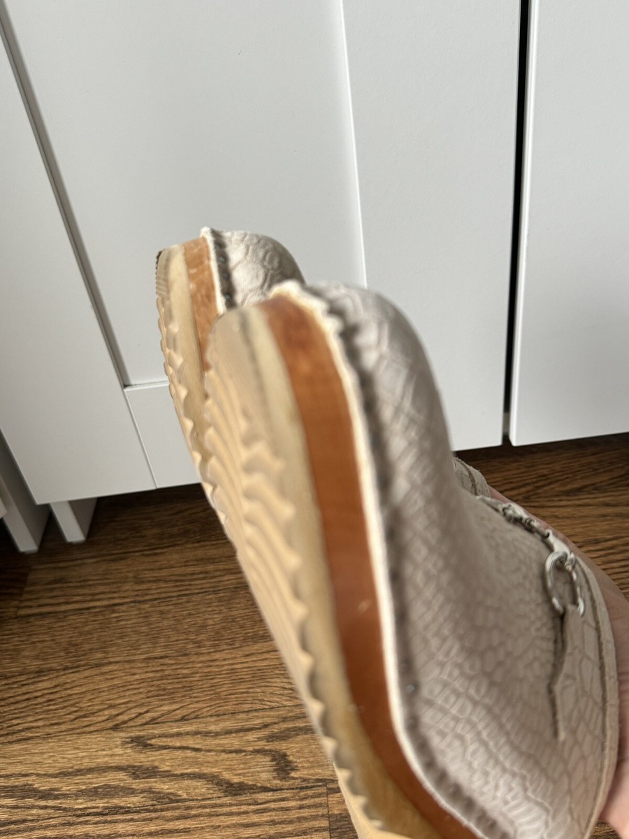 Needles X Troentorp Croc Embossed Suede Swedish Clog Monet Needles X Troentorp Croc Embossed Suede Swedish Clog Monet