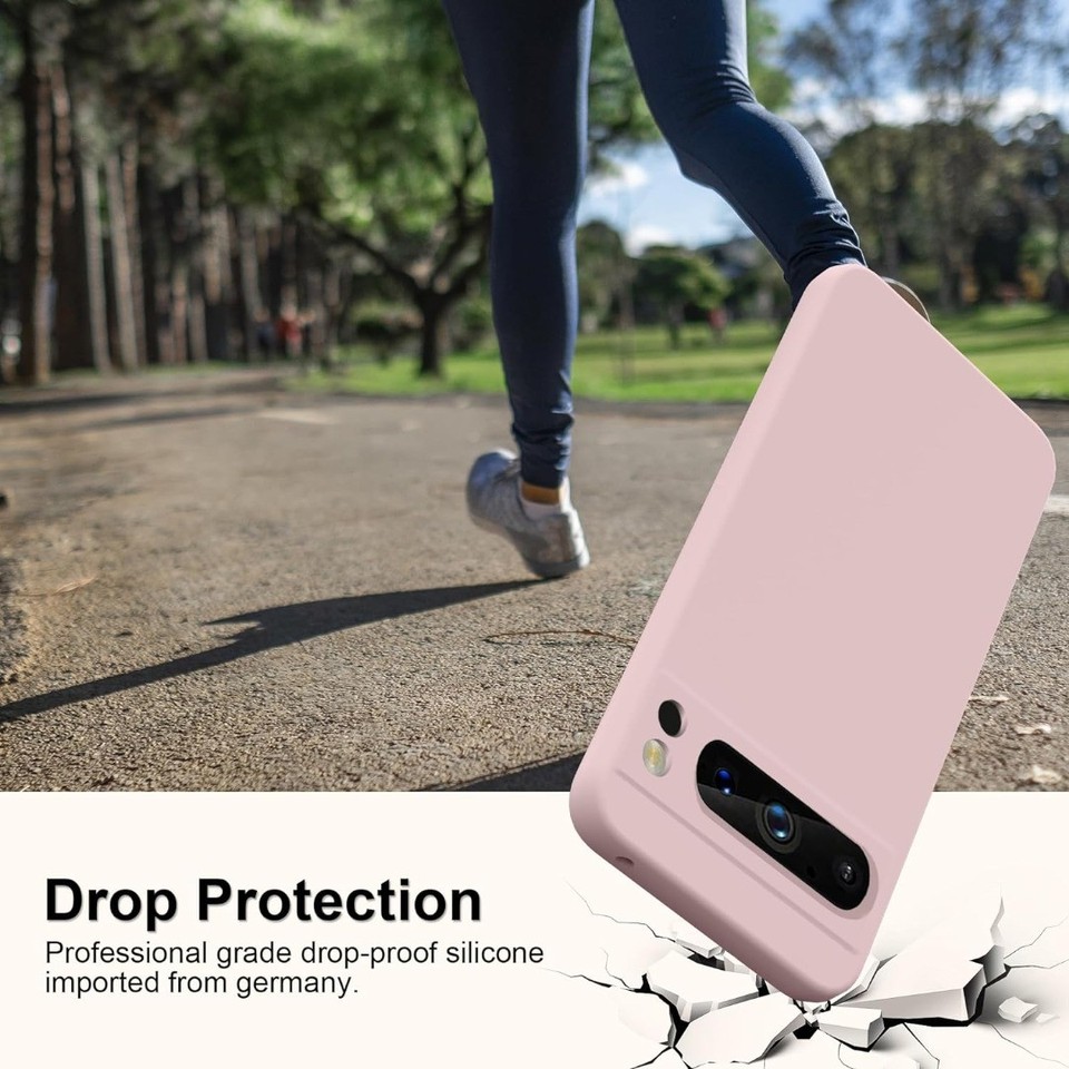 For Google Pixel 9A 10 Pro XL 8A 7A Case Liquid Silicone Shockproof ...