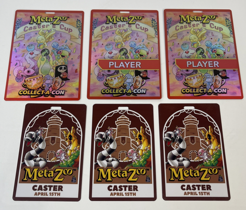 Metazoo CCG TCG Badge Lot Of 6 Earth Tower Tournament And Collect A Con ...