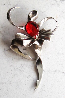 VTG 40s Marcel Boucher Parisina Mexican Silver Ballerina Pin/Brooch w ...