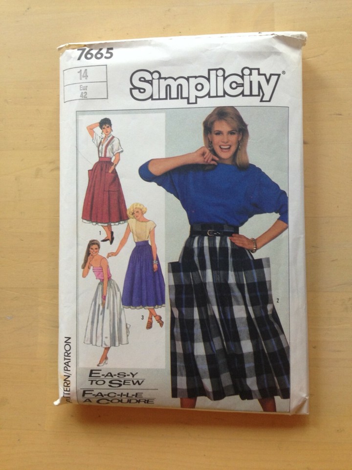 Vintage 1980's Simplicity Sewing Pattern, Uncut, Choose Your Style | eBay