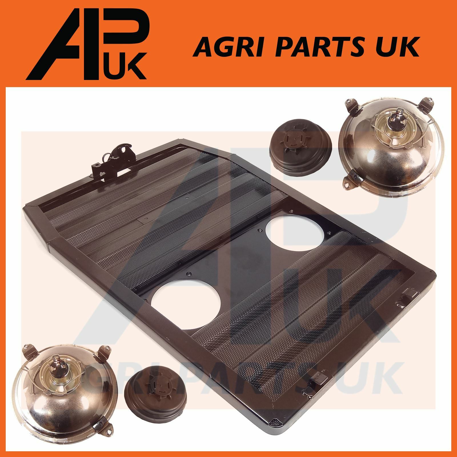 Front Grille Grill & Headlights Headlamp for Massey Ferguson 265 275 ...