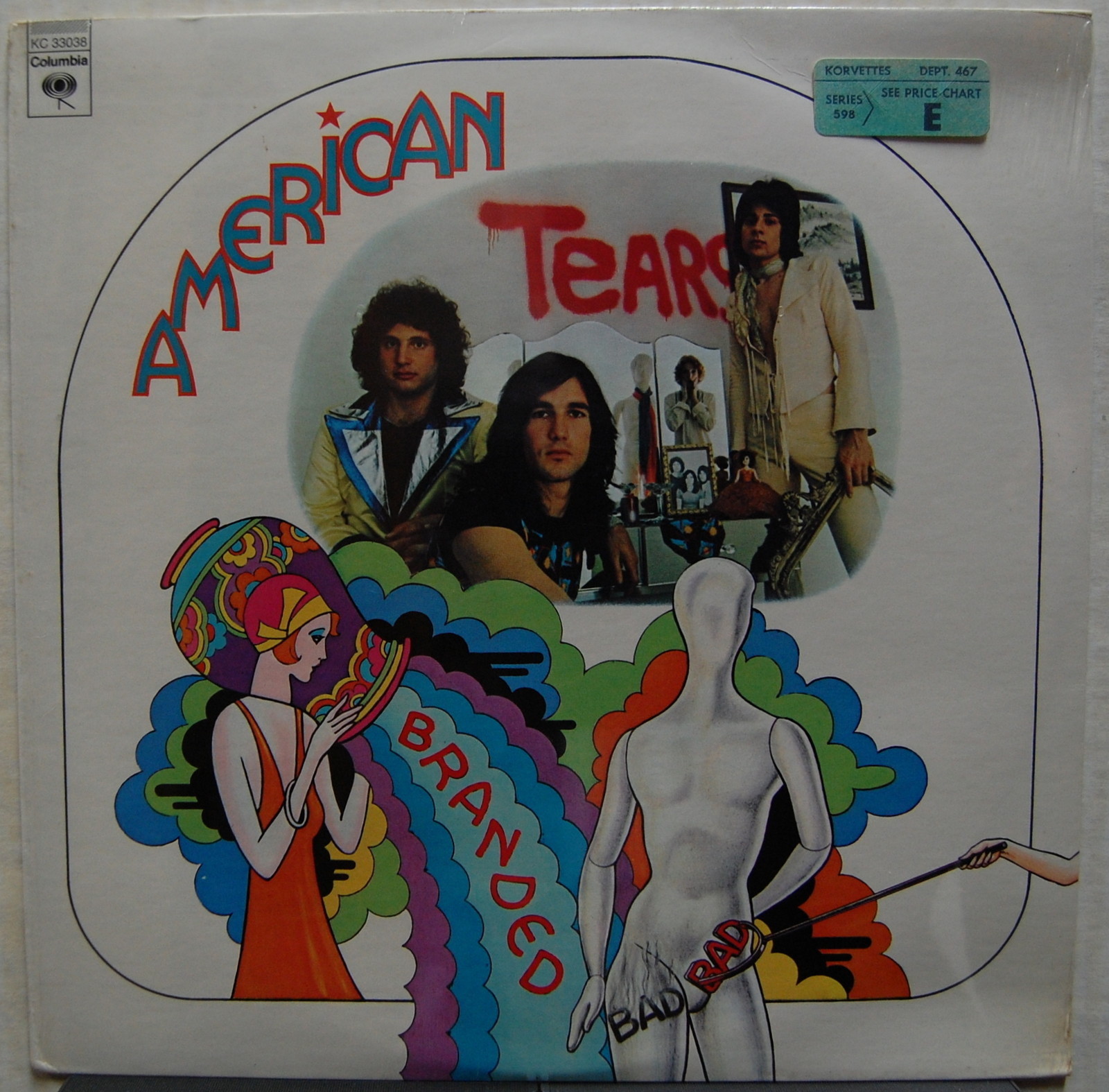 AMERICAN TEARS Branded Bad 1974 US ORG SEALED Hard Rock LP New York ...