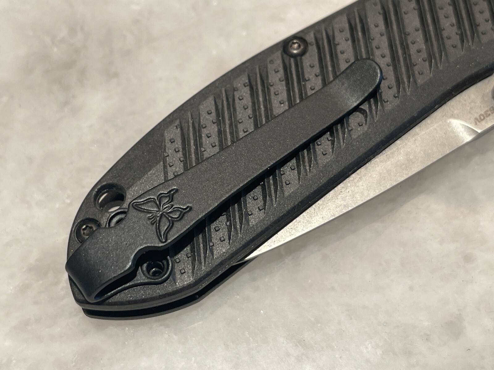 Black Titanium Deep Pocket Clip For Benchmade Mini Adamas A273 Knife ...