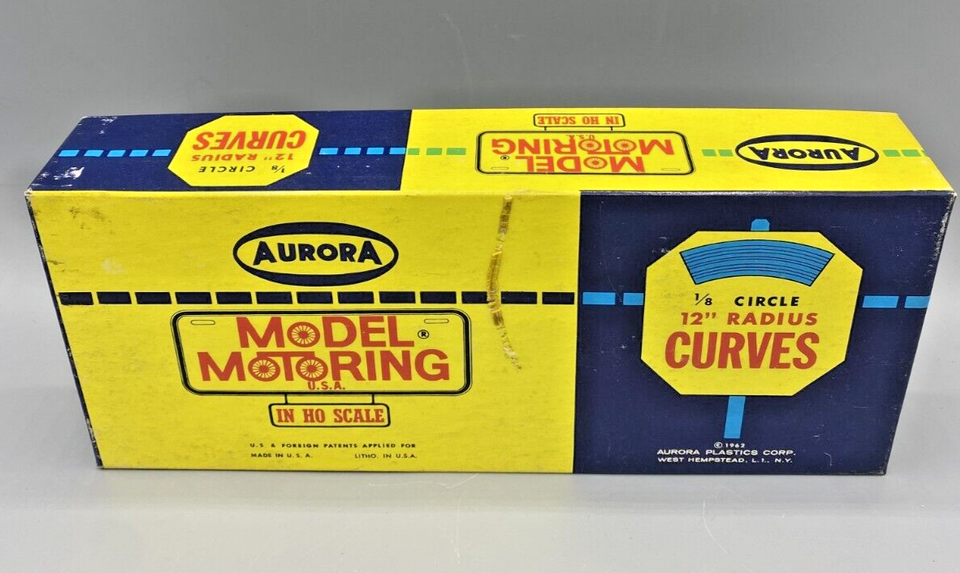 Vintage 1962 Aurora Model Motoring 12" Radius 1/8 Circle Curves#1528 | eBay