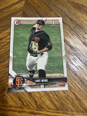 2018 Bowman Draft Jake Wong San Francisco Giants #BD-55 1st | eBay