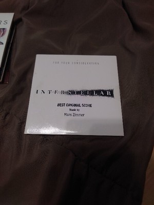 Interstellar For Your Consideration Promo Score FYC CD Hans Zimmer ...