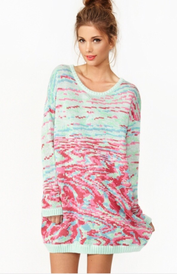 Nasty Gal Corrupted Sweater Size Medium Retails For $128.00 Sold Out ...