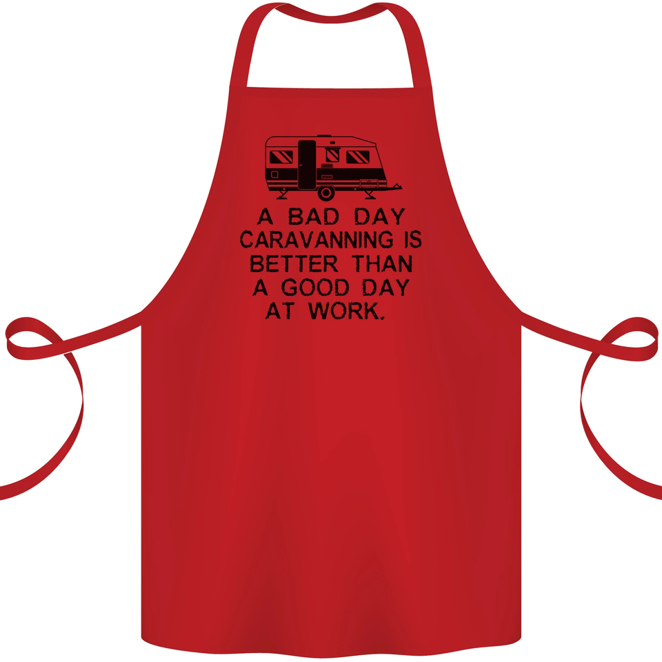A Bad Day Caravanning Caravan Funny Cotton Apron 100% Organic | eBay