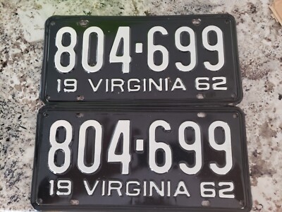 Antique License Plates Virginia | eBay