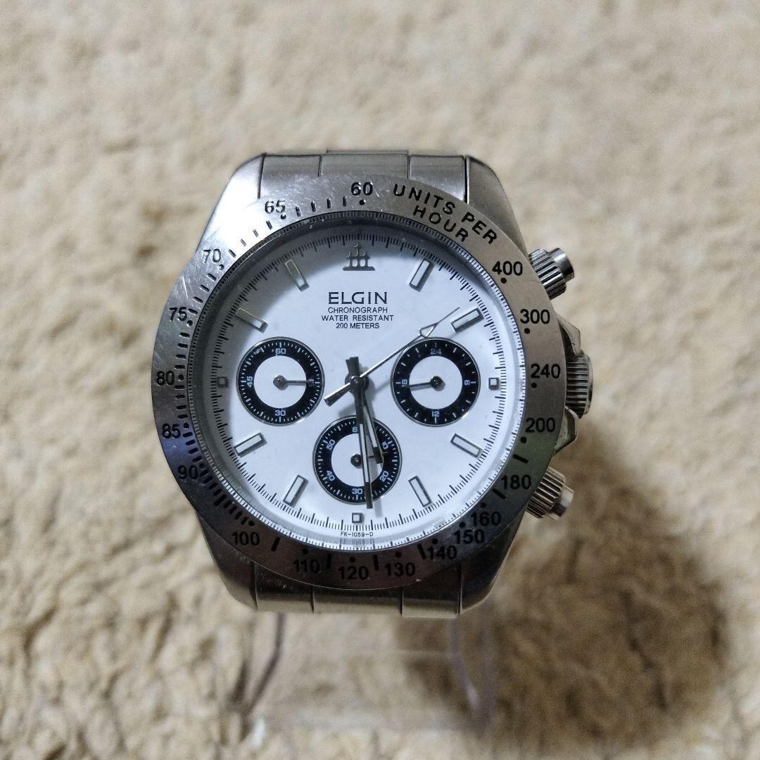ELGIN Chronograph FK-1059-D Quartz Stainless Steel Wa… - Gem