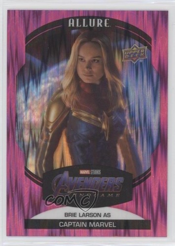 2022 Upper Deck Marvel Allure Magenta as Captain Marvel Brie Larson #99 ...