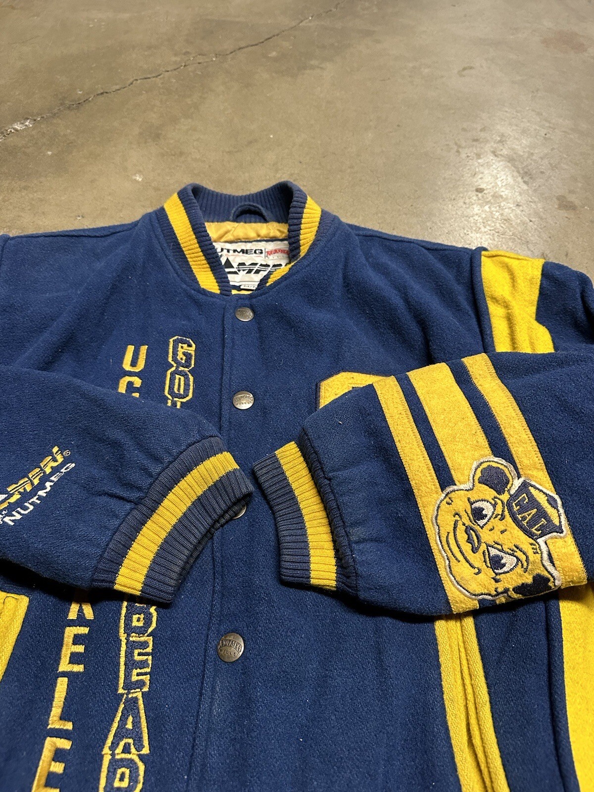 Vintage Cal Berkley Varsity Jacket Nutmeg Campri NCA… - Gem