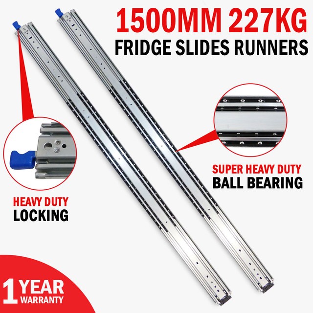 1500mm 227kg Fridge Runners Slide Drawer Heavy Duty 4x4 4wd Ball ...