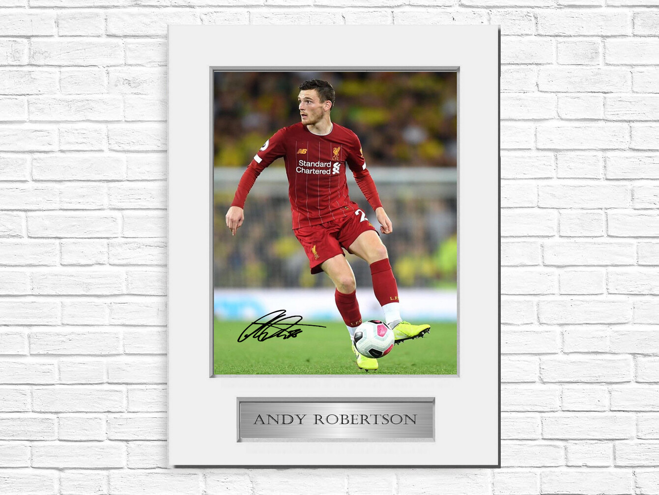 Andy Robertson Liverpool Player A4 Signed Autograph Photo Display Mount ...