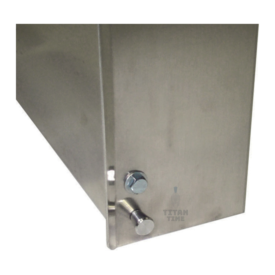 PIT-PAL PRODUCTS 3 Shelves Trailer Door Cabinet Aluminum 30x25x5.5 P/N ...