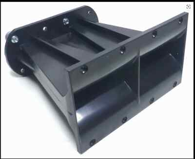 LASE 8" x 4.5" Dual 1 3/8" Screw-On Line Array Compression Horn Auto ...