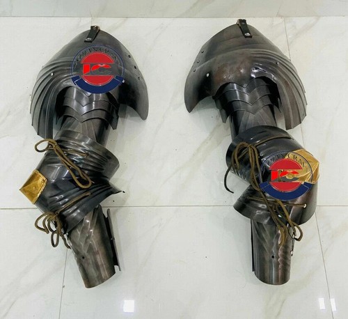 Medieval Armor Gothic Full Shoulder Arm Guard Pauldron Knight Cosplay ...