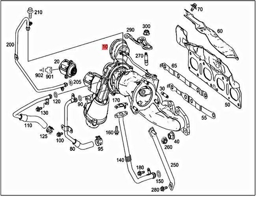 Genuine MERCEDES Exhaust gas turbocharger 2700902980 | eBay