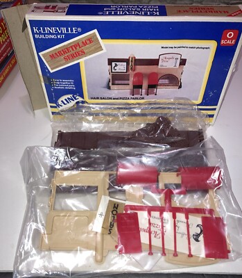 K-Line K-4103 O Scale K-Lineville Hair Salon Pizza Parlor Building Kit ...