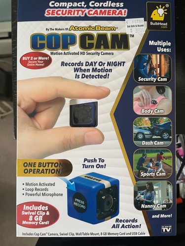 Atomic Beam M17697 Cop Cam Mini Wireless Security Camera 97298522352 | eBay
