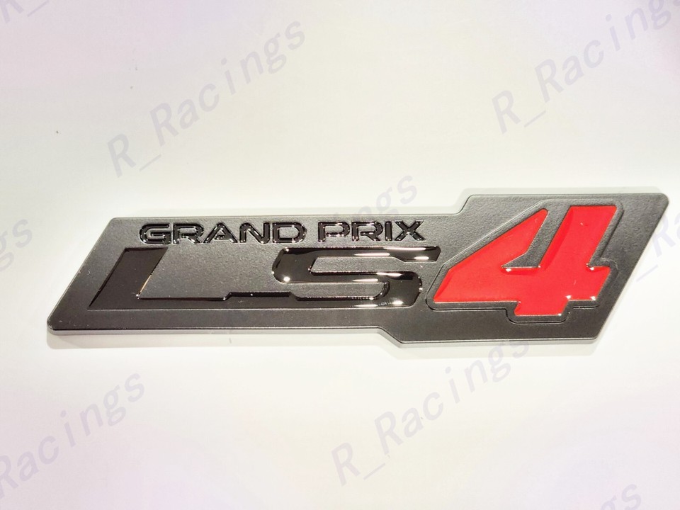 1ps LS4 GRAND PRIX Fender Emblem Badge for ZR1 Chevrolet Silverado ...