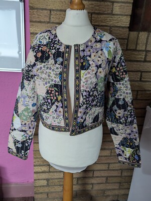 Asda George Patchwork Quilted Jacket Size 10 | eBay UK