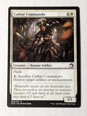 CATHAR COMMANDO - Magic The Gathering MTG Collectible Card game | eBay