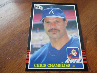 chris chambliss (atlanta braves - 1b) 1985 donruss Card #287 nr/mint ...
