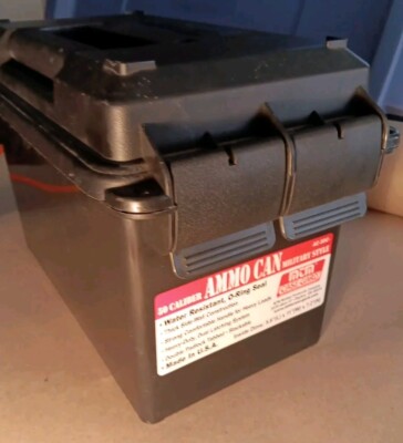 MTM 50 Caliber Ammunition Can With Organizer Black AC50C-40 | eBay