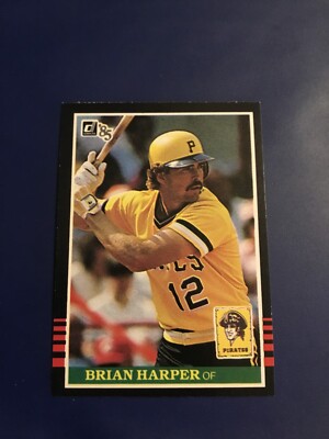 1985 Donruss # 566 BRIAN HARPER Pittsburgh Pirates Great Baseball Card ...