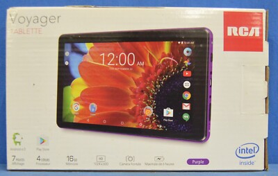 RCA Voyager 7" 16GB Tablet Quad Core Android - PURPLE (RCT6873W42 ...