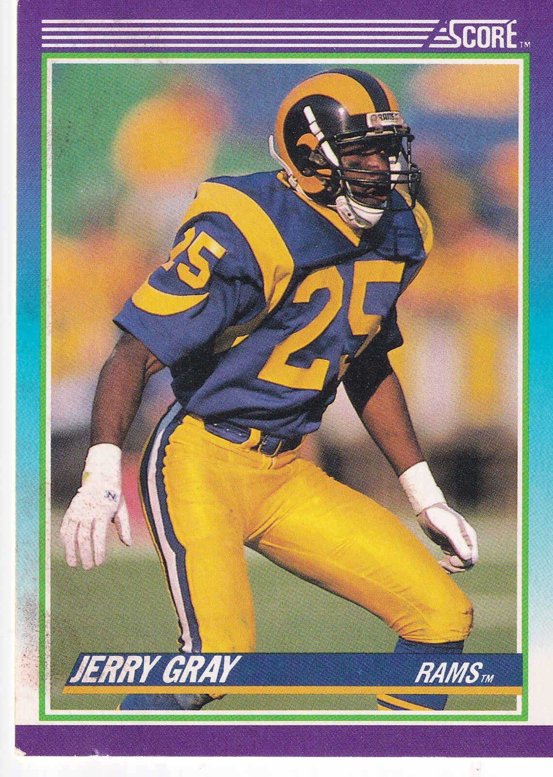 1990 Score #158 Jerry Gray NFL Los Angeles Rams + (Yes 4 Free Mystery ...
