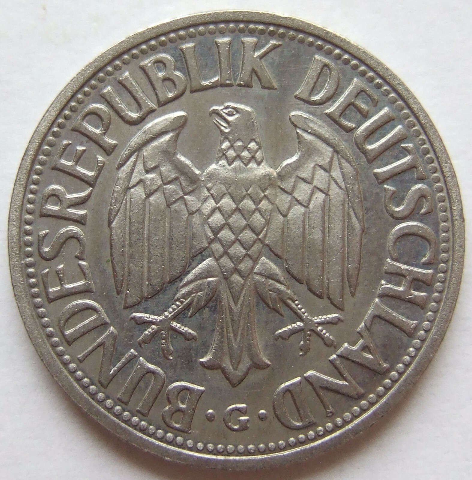 Moneta Repubblica Federale Germania 1 Tedesco Marchi 1955 G IN ...