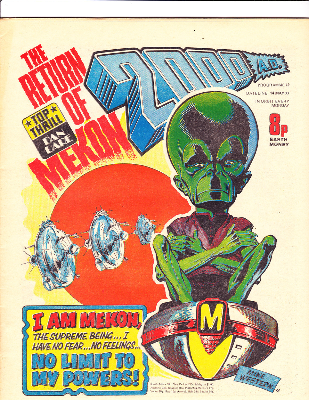 2000 A.D. No.12 : 1977 : : "The Return Of Mekon" : | eBay