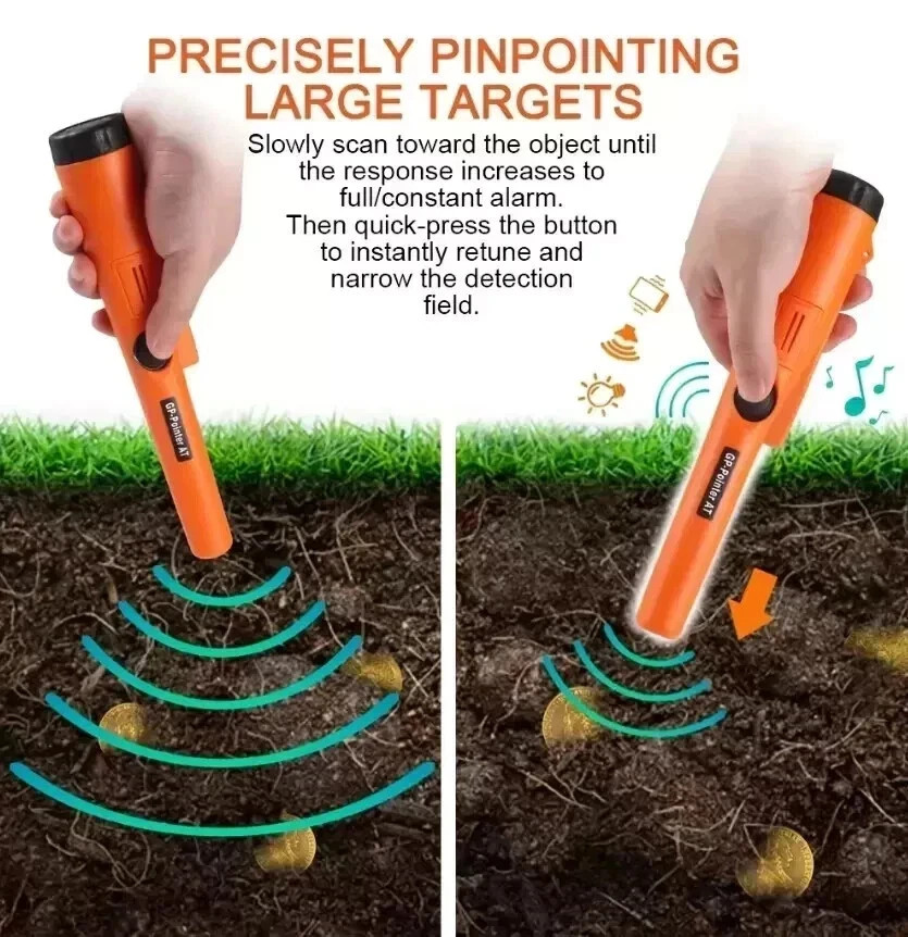 Metal Detector GP-POINTER Pin Pointer Probe Waterproof HandHeld Gold ...