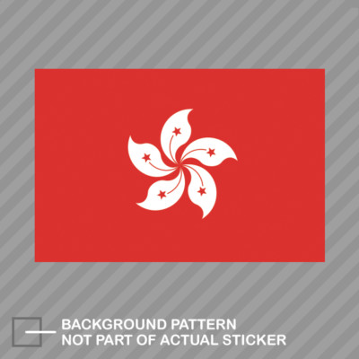 Hong Kong Flag Sticker Decal Vinyl | eBay