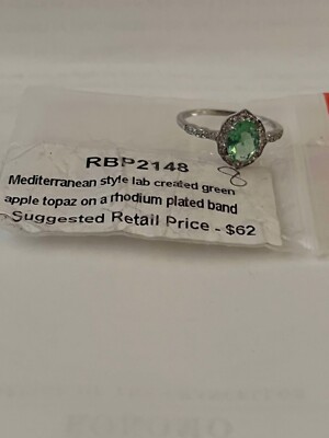 RBP 2148 Green Apple Topaz Size 8 Ring NICE | eBay