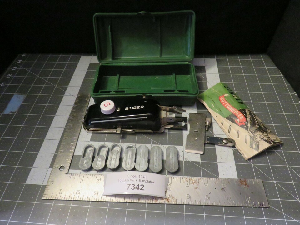 Singer Buttonholer / Monogrammer Sewing Attachment in Box Embroidery | eBay